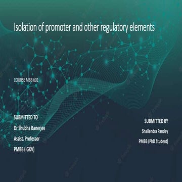 Isolation of promoter and other regulatory elements.pptx