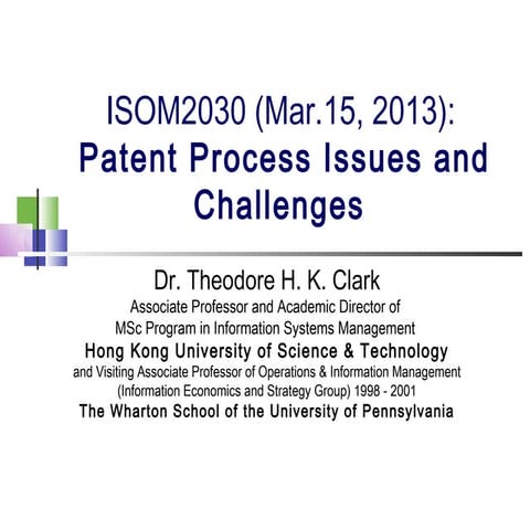 non-obviousness and the patenting process | PPT