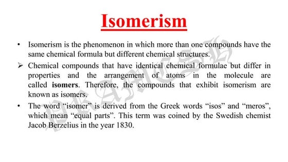 Isomerism | PPT
