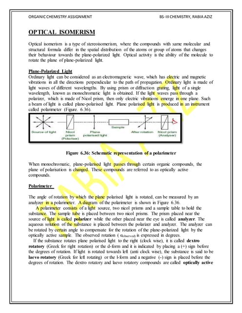 Slides for optical isomerism | PPT