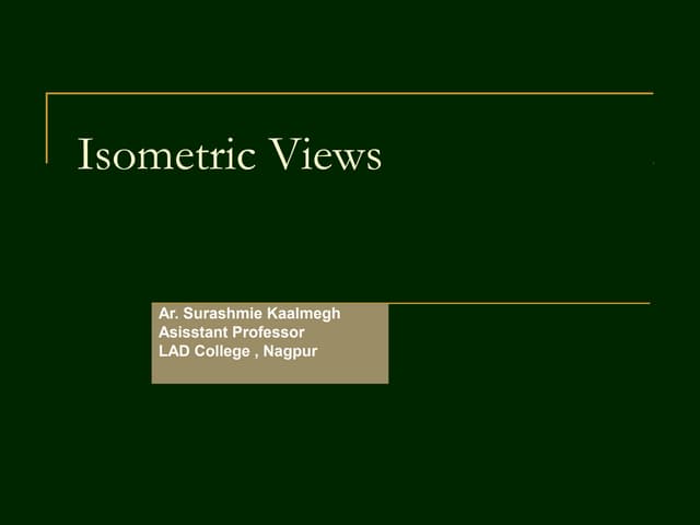 Unit 6 isometric views | PPT