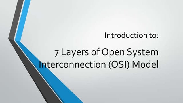 Osi model slides | PPT