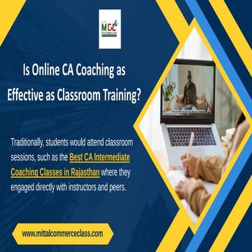 Is Online CA Coaching as Beneficial as Classroom Training? | PDF