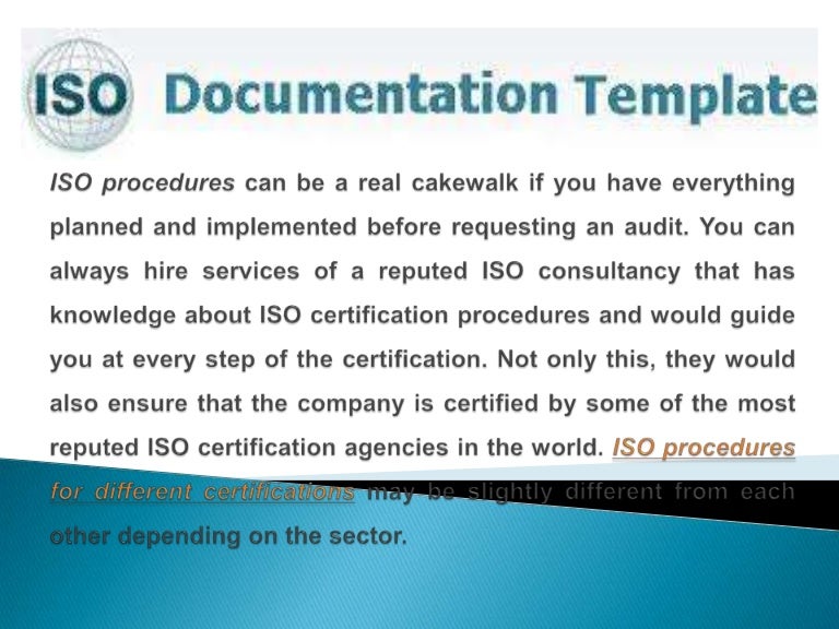 Iso procedures