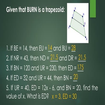 Illustrating the properties of an isosceles trapezoids | PPTX