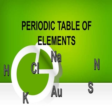 Periodic Table of Elements - Isotopes | PPTX
