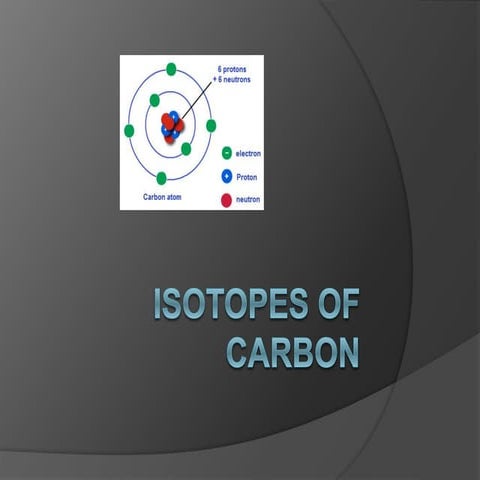 Isotopes of carbon | PPT
