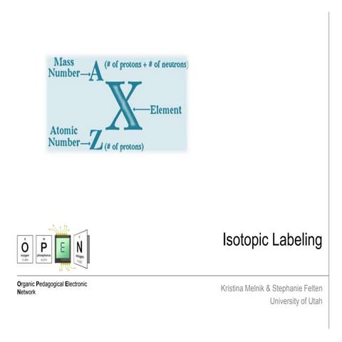 Isotopic labeling | PPTX