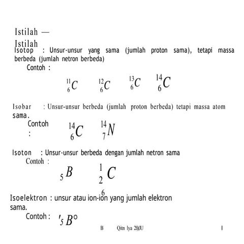 ISOTOP, ISOBAR, ISOTON-ANALISIS KIMIA ANORGANIK | PPTX