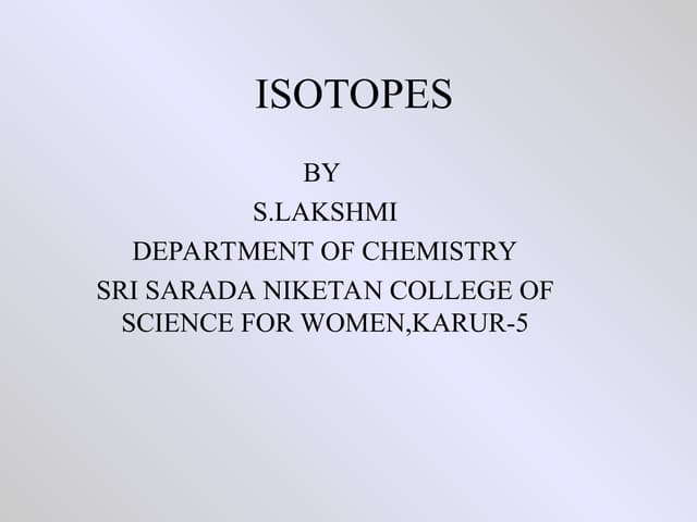 Isotopes.ppt