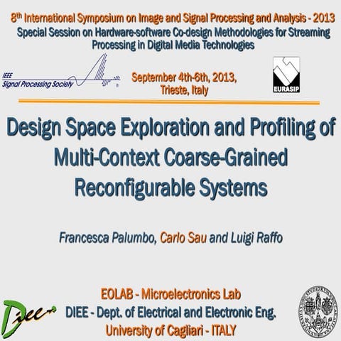 Dse And Profiling Of Multi Context Coarse Grained Reconfigurable