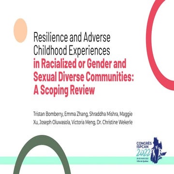 Resilience and Adverse Childhood Experiences in Racialized or Gender ...