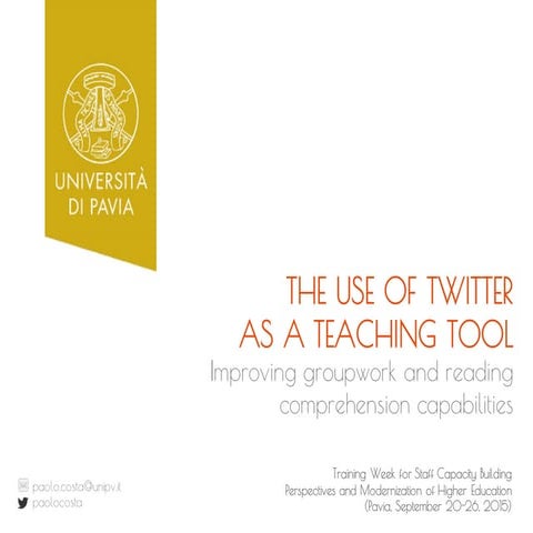 The Use of Twitter as a Teaching Tool | PDF