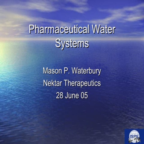 Pharmaceutical water | PPT