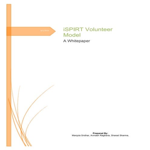 iSPIRT Volunteer Model | PDF
