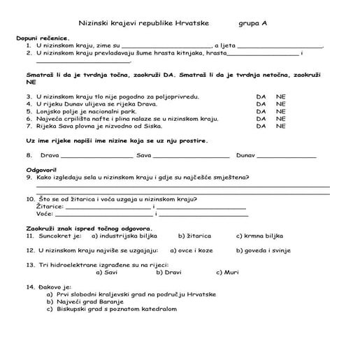 Moje tijelo i zdravlje - pripremna pitanja za ispit znanja | DOCX