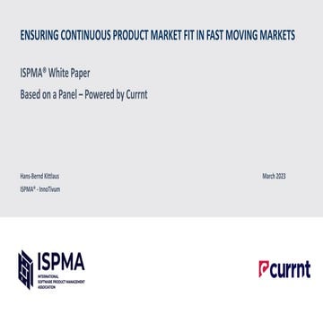 ISPMA White Paper - Ensuring continuous PMF - Hans-Bernd Kittlaus - SPMS India.pdf
