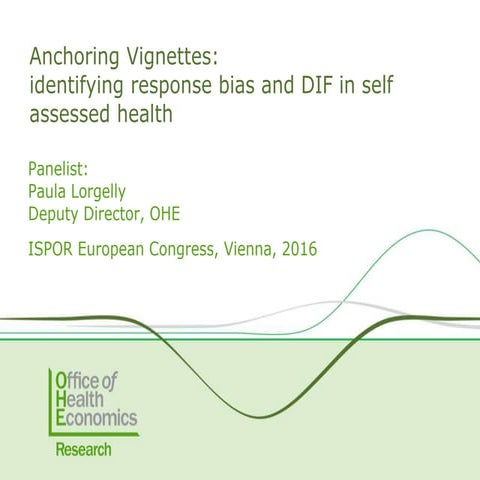 Anchoring Vignettes: Identifying response bias and DIF in self assessed ...