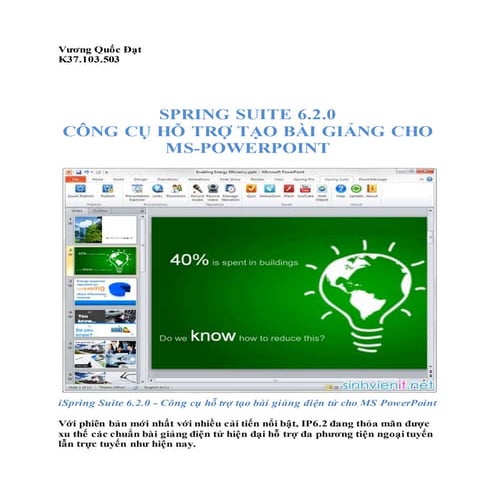 I spring suite 6.2.0 | PDF