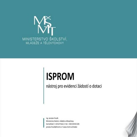 Isprom navod souteze | PPTX