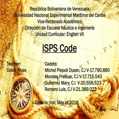ISPS Code | PDF