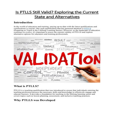Is PTLLS Still Valid.pdf