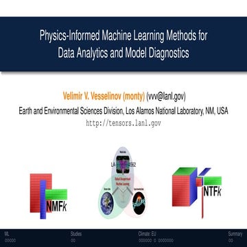 Physics-Informed Machine Learning Methods for Data Analytics and Model ...