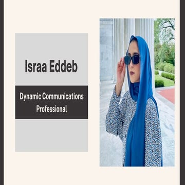 Israa Eddeb - Dynamic Communications Professional | PDF