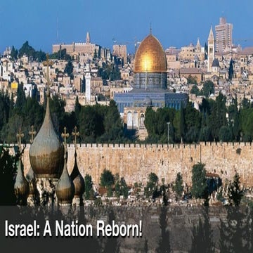 Israel A Nation Reborn | PPT