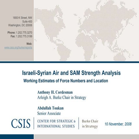 Israeli syrian air and sam strength analysis | PDF