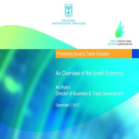 Israel - International Business Presentation, PESTEL Analysis | PPTX