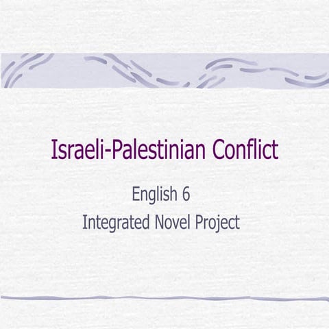 Israeli Palestinian Conflict | PPT