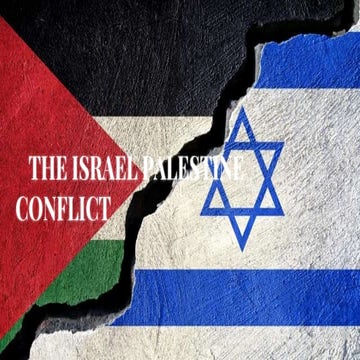 Powerpoint presentation on Israel Palestine Conflict | PPTX