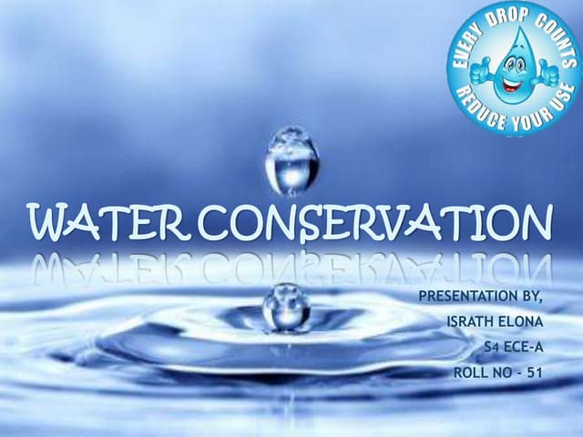 Water Conservation ppt presentation | PPT