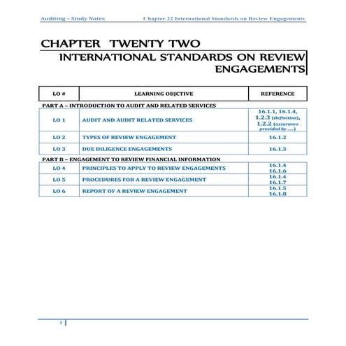 INTERNATIONAL STANDARDS ON REVIEW ENGAGEMENTS | PDF | Mergers and ...