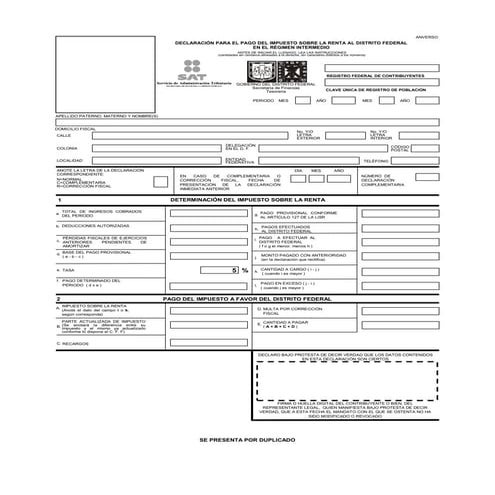 Sf001 formato de uso multiple llenable | PDF