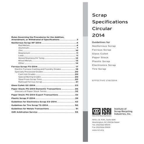 Isri scrap circular | PDF
