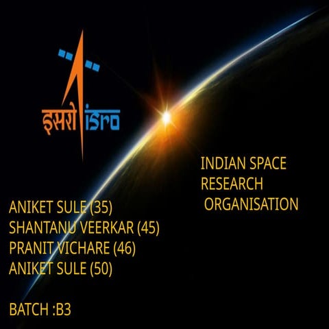 isro.pptx for be engineering all students | PPTX