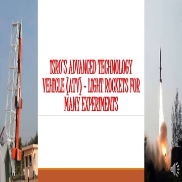 Isro’s advanced technology vehicle (atv) – light rockets for many ...