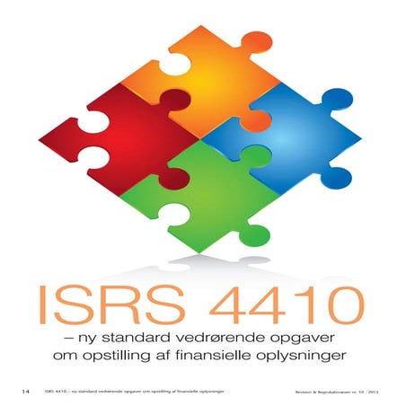 ISRS 4410 - ny standard vedrørende opgaver om opstilling af finansielle ...