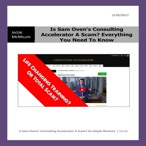 Is Sam Oven's Consulting Accelerator A Scam Everything You Need To Know ...