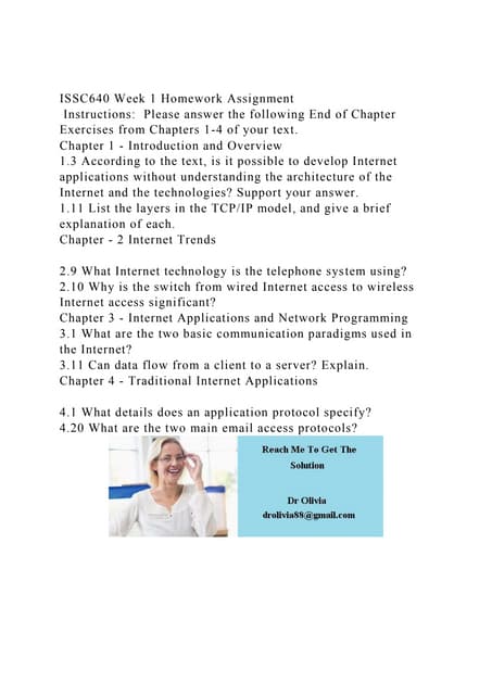 Issc640 Week 1 Homework Assignment Instructions Please Answer Docx