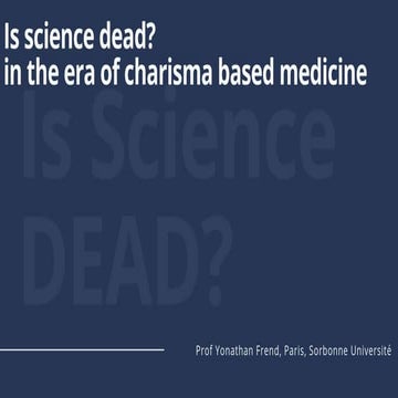 Is science dead - EUSEM19 | PPT