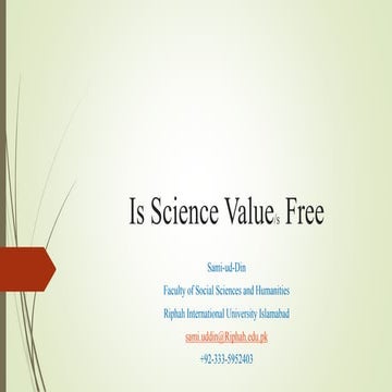 Is science value free | PPTX