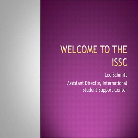 Issc introduction | PPT