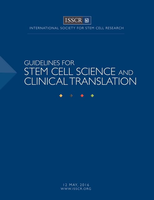 Michael Cea ISSCR 2015 Stem Cell Research Guideline Review Comments | PDF