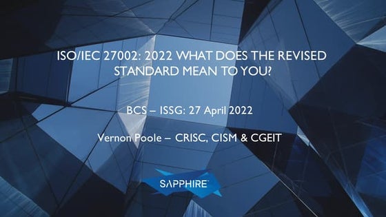 The GAP Analysis of the ISO27002 2024 and ISO27002 2014 (English) | PPT