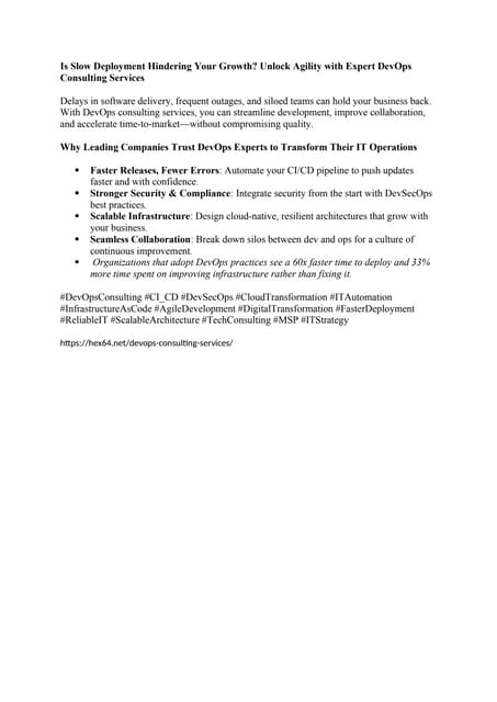 Automation of Deployment Processes | PDF