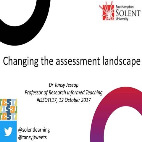 Changing the assessment landscape | PPTX | Education industry | Industries