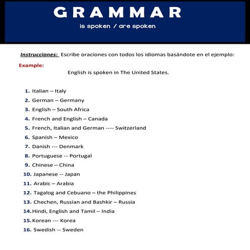 is spoken-are spoken | PDF